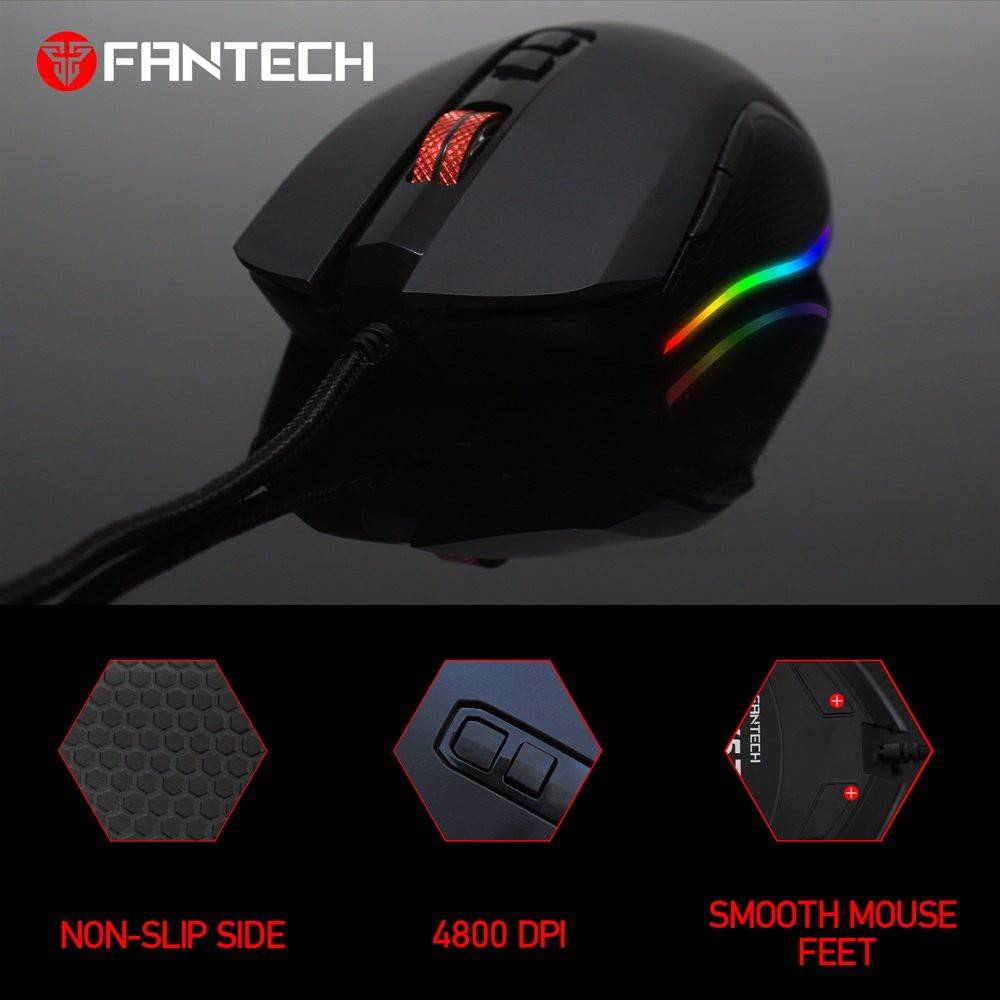Fantech Mouse Gaming X5sV2 ZEUS Running RGB Macro